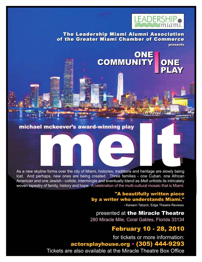 Melt One Community One Play at the Miracle Theatre 2/10-28/10 – The ...