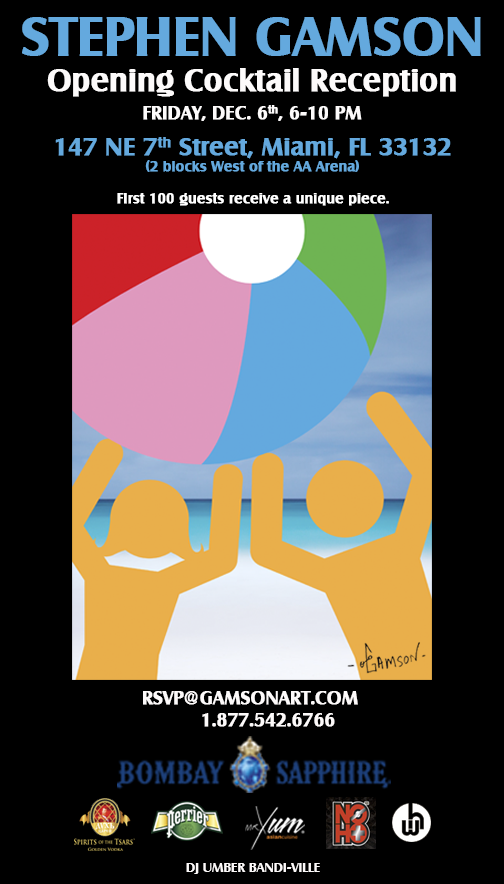 Stephen Gamson Opening Cocktail Reception 12/6/13 – The Soul Of Miami