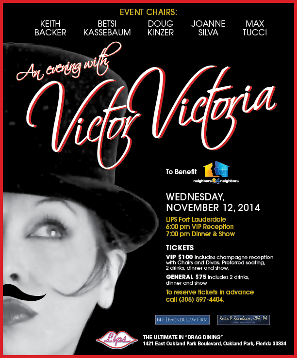 “An Evening With Victor Victoria” Benefiting Neighbors 4 Neighbors at ...