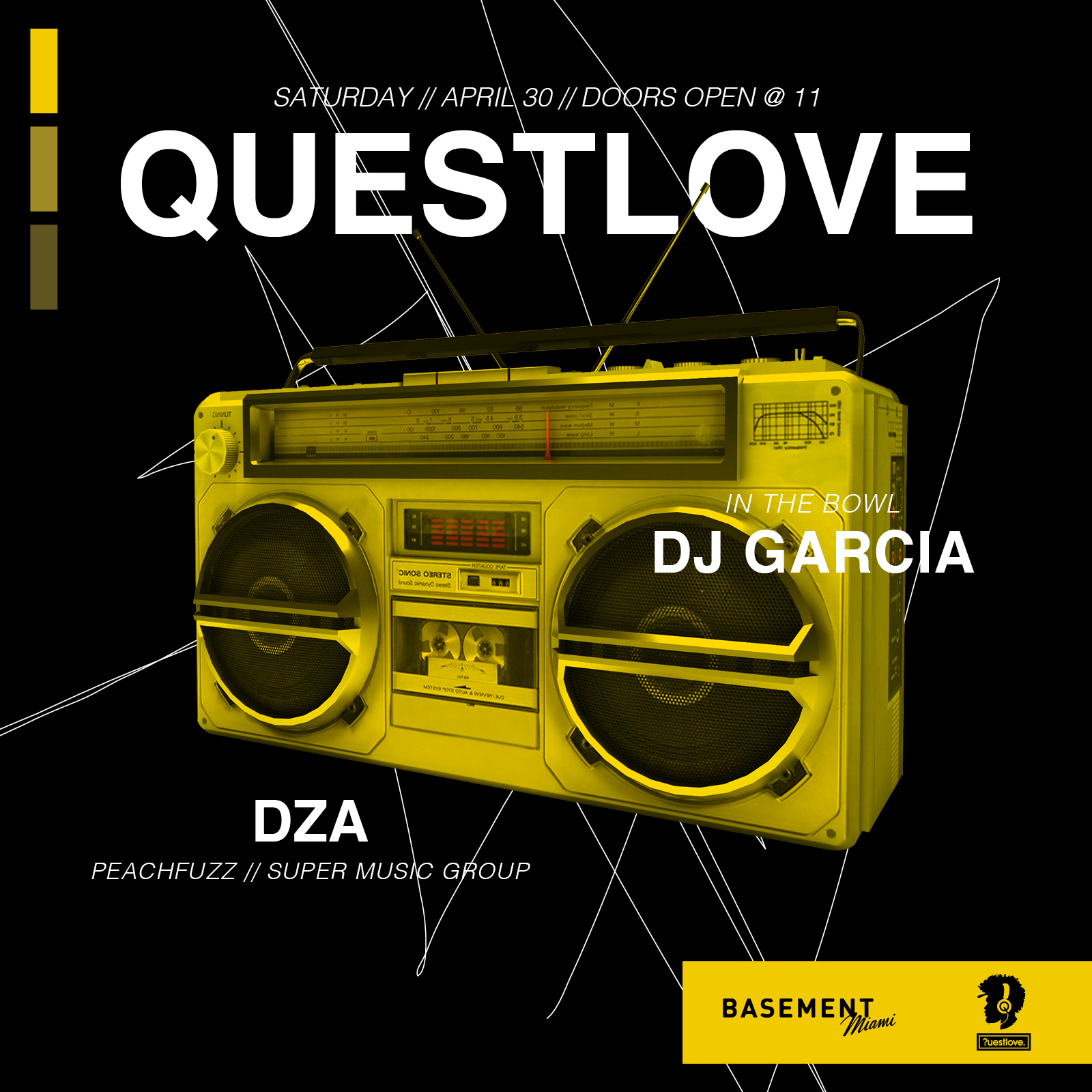 QUESTLOVE Returns to Basement at The Miami Beach EDITION 04/30/16 – The ...
