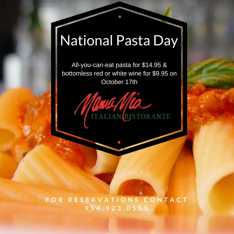 National Pasta Day 10/17/16 – The Soul Of Miami