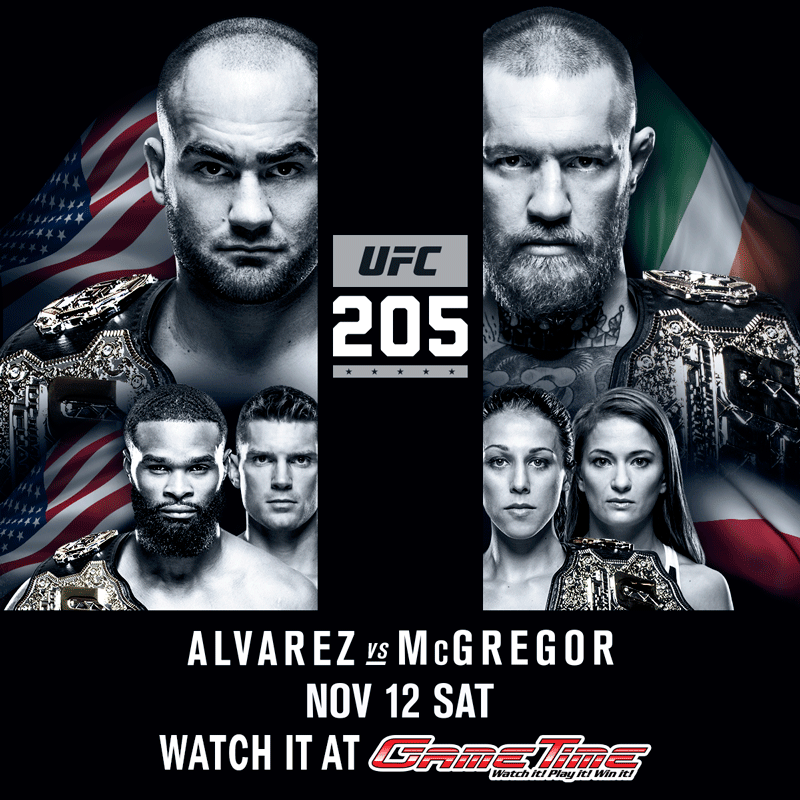 Watch UFC 205 Alvarez vs McGregor at GameTime! 11/12/16 – The Soul Of Miami