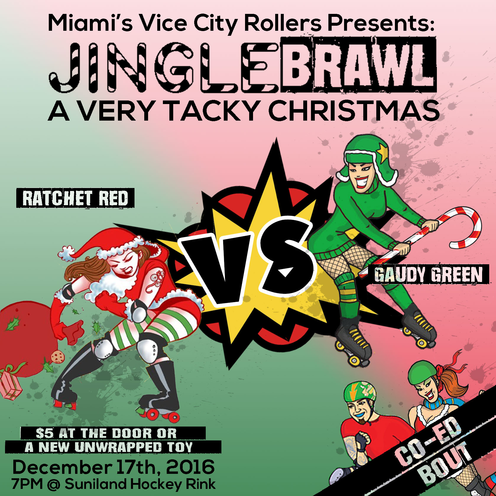 Miami Roller Derby’s JINGLE BRAWL (Holiday Bout benefiting Miami Rescue ...