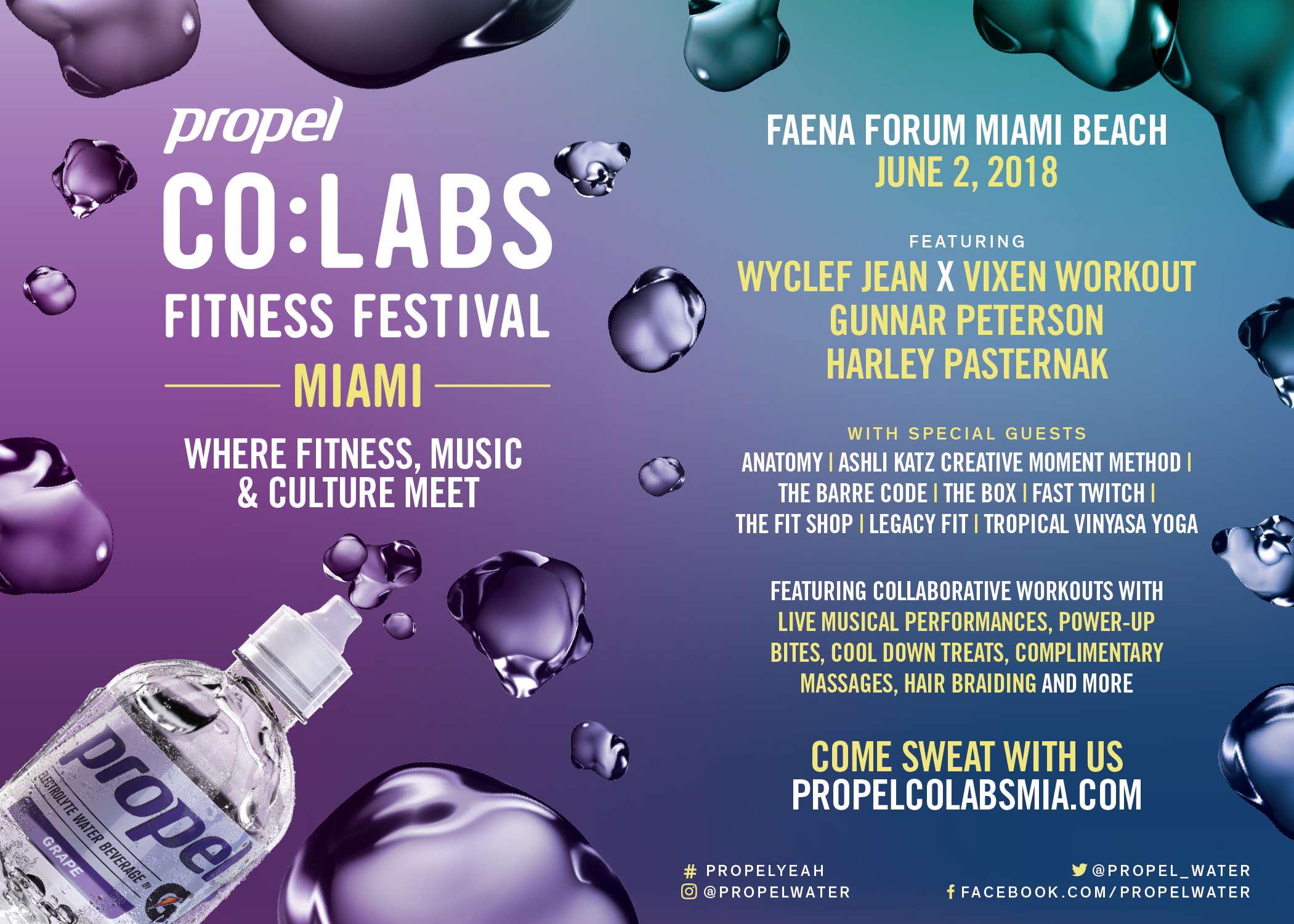 Propel Co:Labs Fitness Festival Miami 6/2/18 – The Soul Of Miami