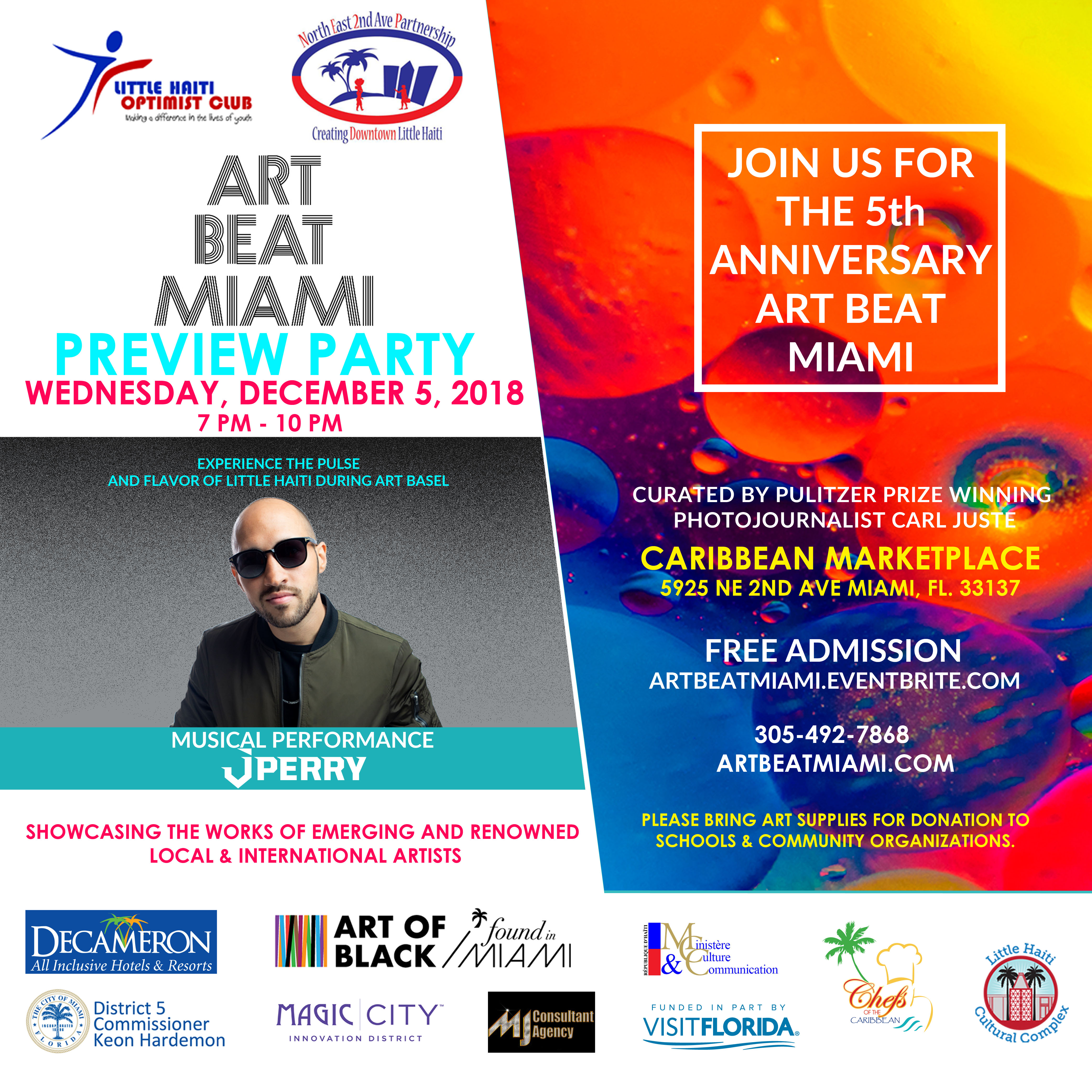 Art Beat Miami 12/5/18, 12/6/18, 12/7/18, 12/8/18, 12/9/18 – The Soul ...