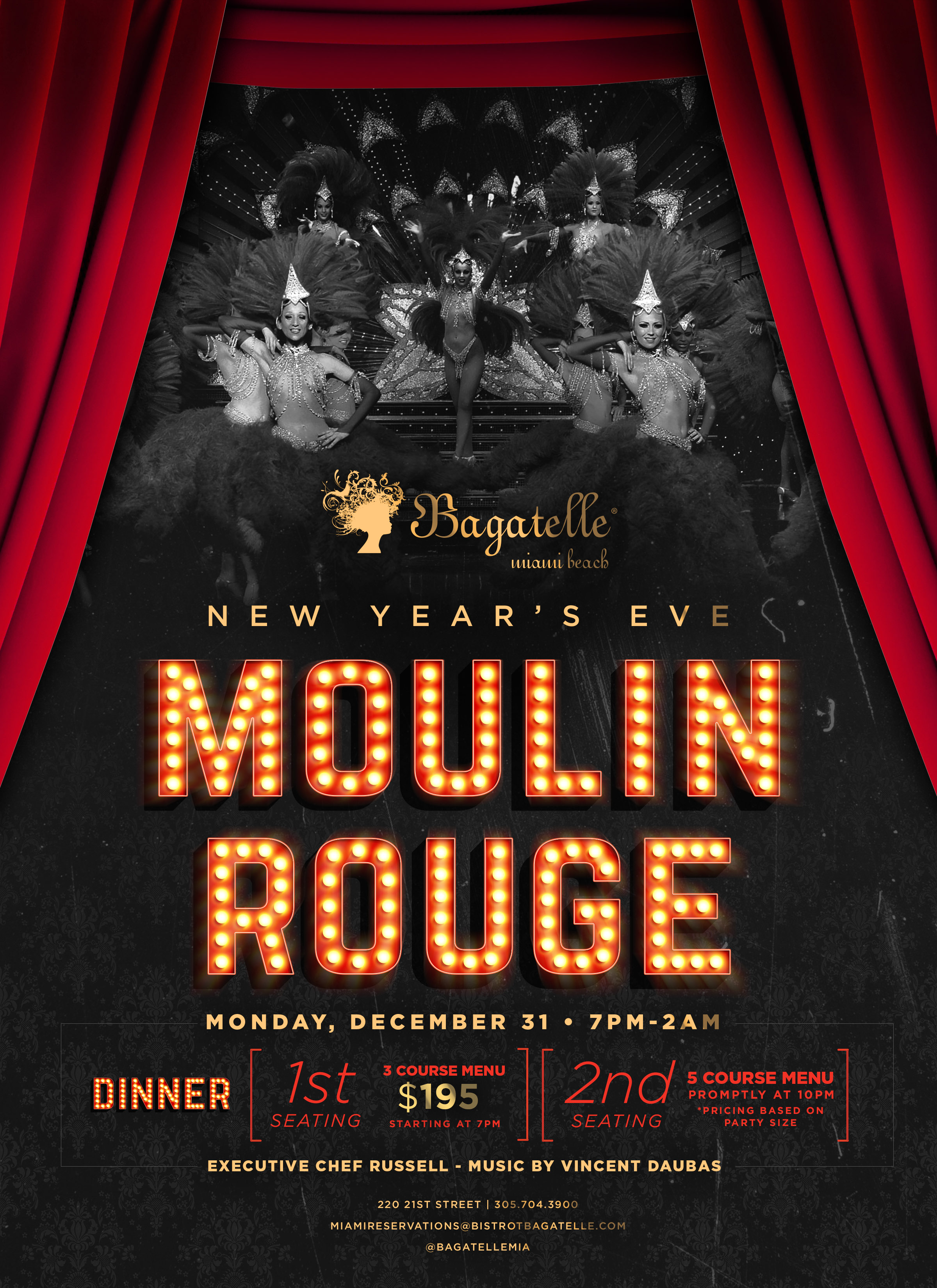 New Year’s Eve Moulin Rouge 12/31/18 – The Soul Of Miami