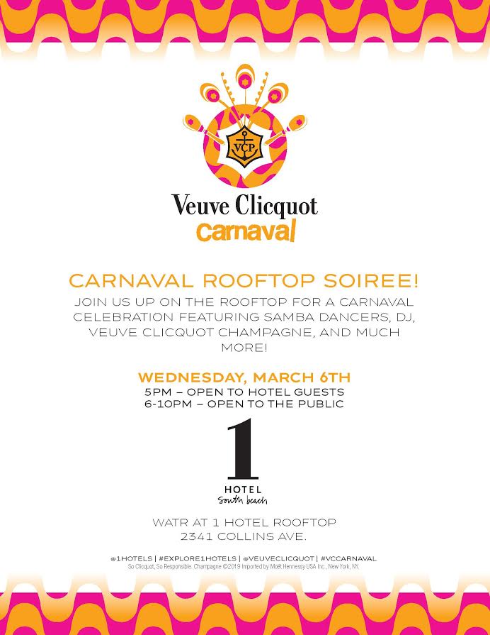 Carnaval Rooftop Soiree at 1 Hotel South Beach 3/6/19 – The Soul Of Miami