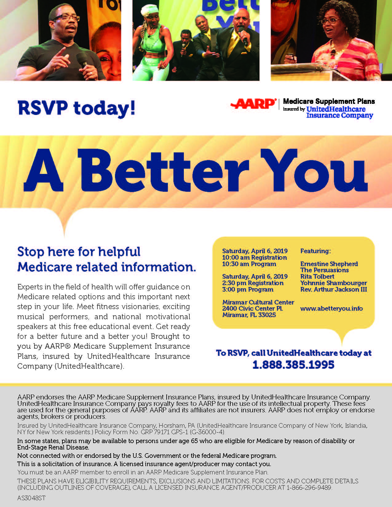UnitedHealthcare will host A Better You 4/6/19 – The Soul Of Miami
