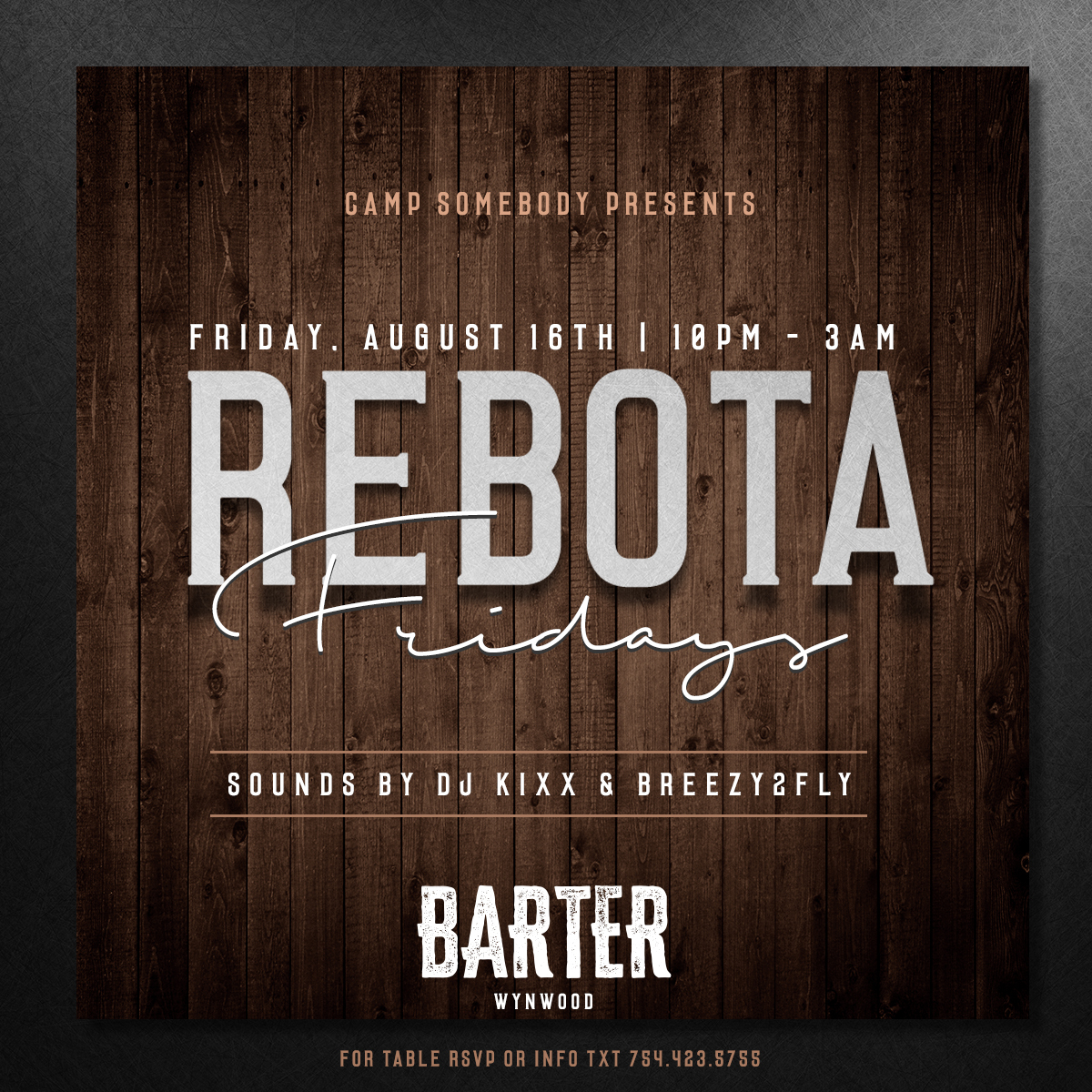 REBOTA Fridays 8/23/2019 – The Soul Of Miami