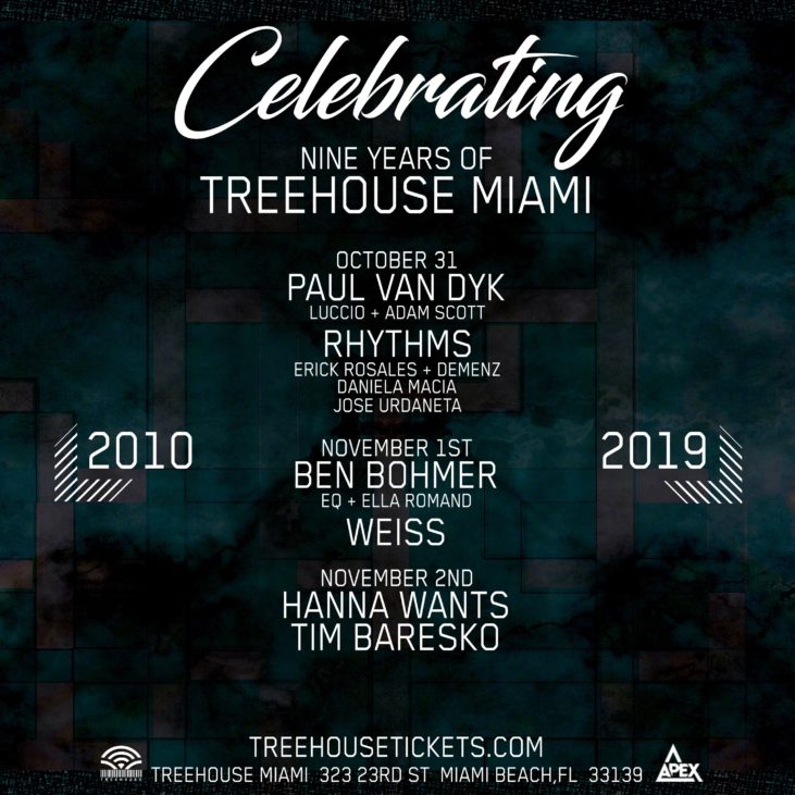 Treehouse Celebrates 9 Years this Halloween Weekend 10/31/19 – The Soul ...