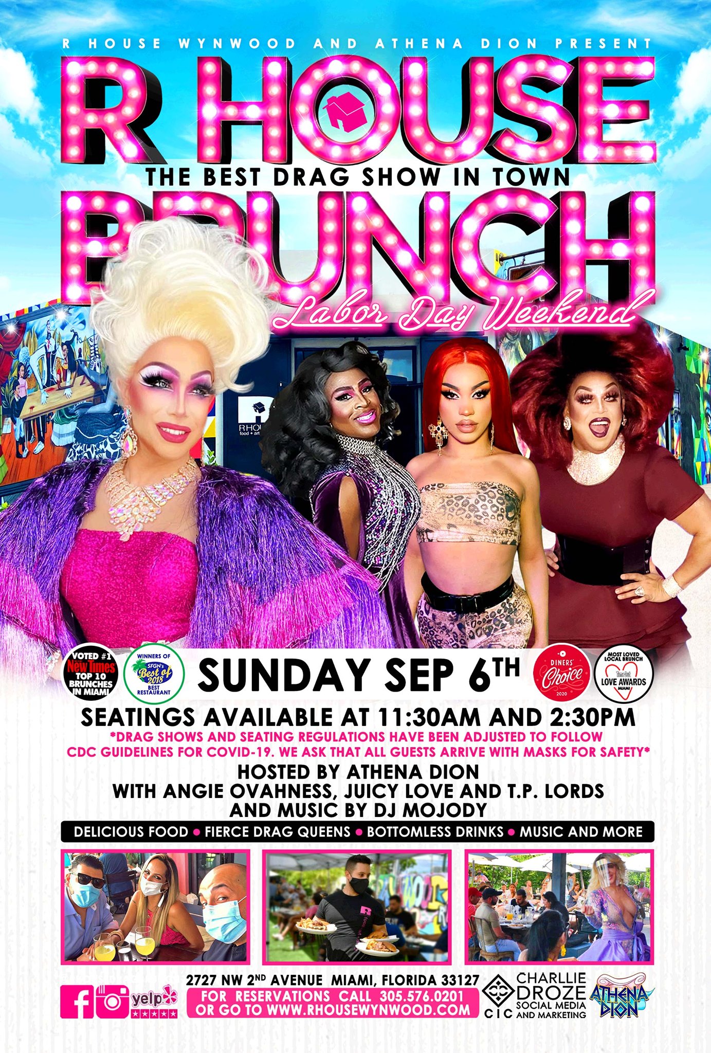 R House Sunday Drag Brunch 9/6/20 – The Soul Of Miami