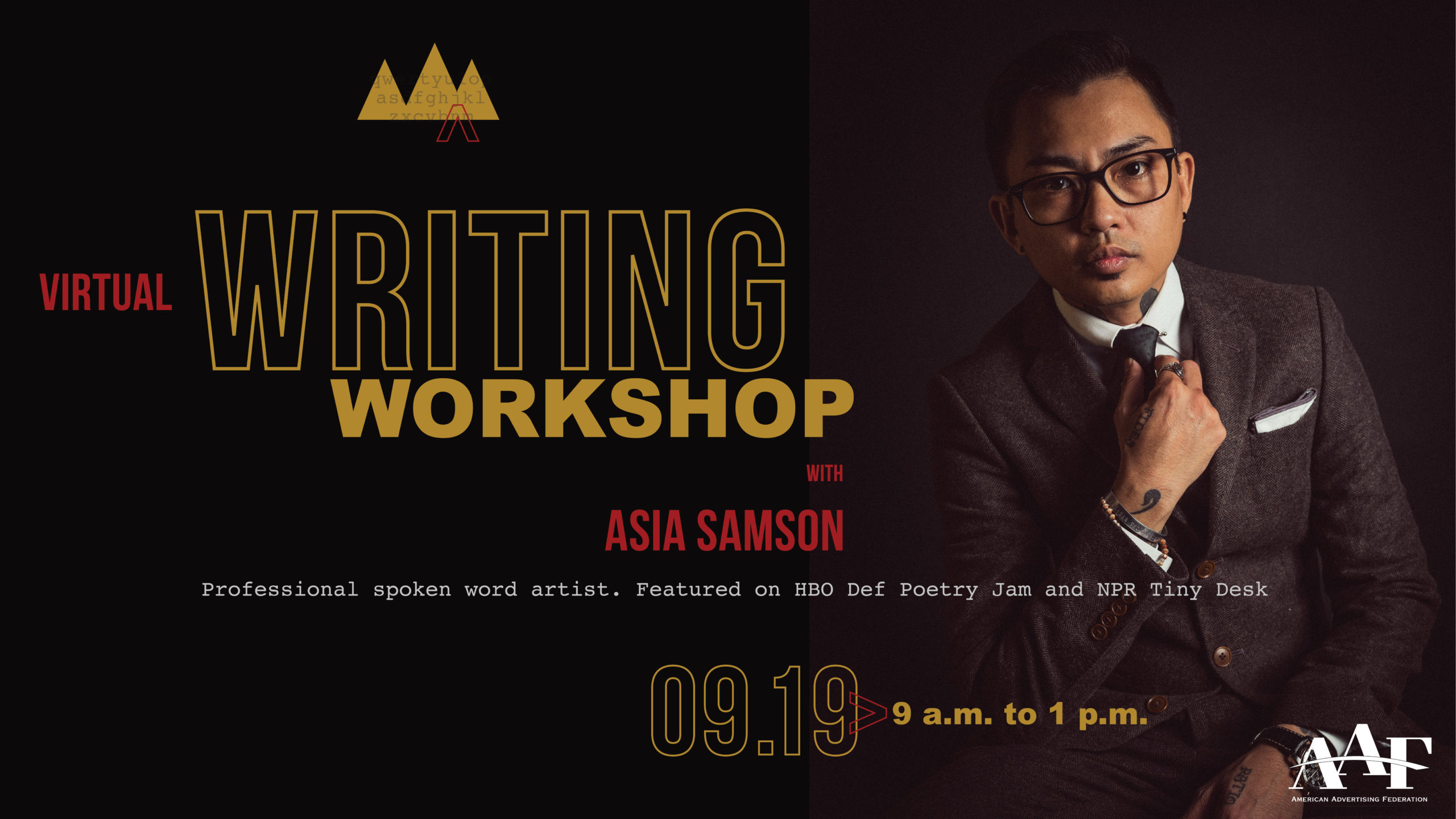 Virtual Writing Workshop with Professional Spoken Word Artist Asia ...