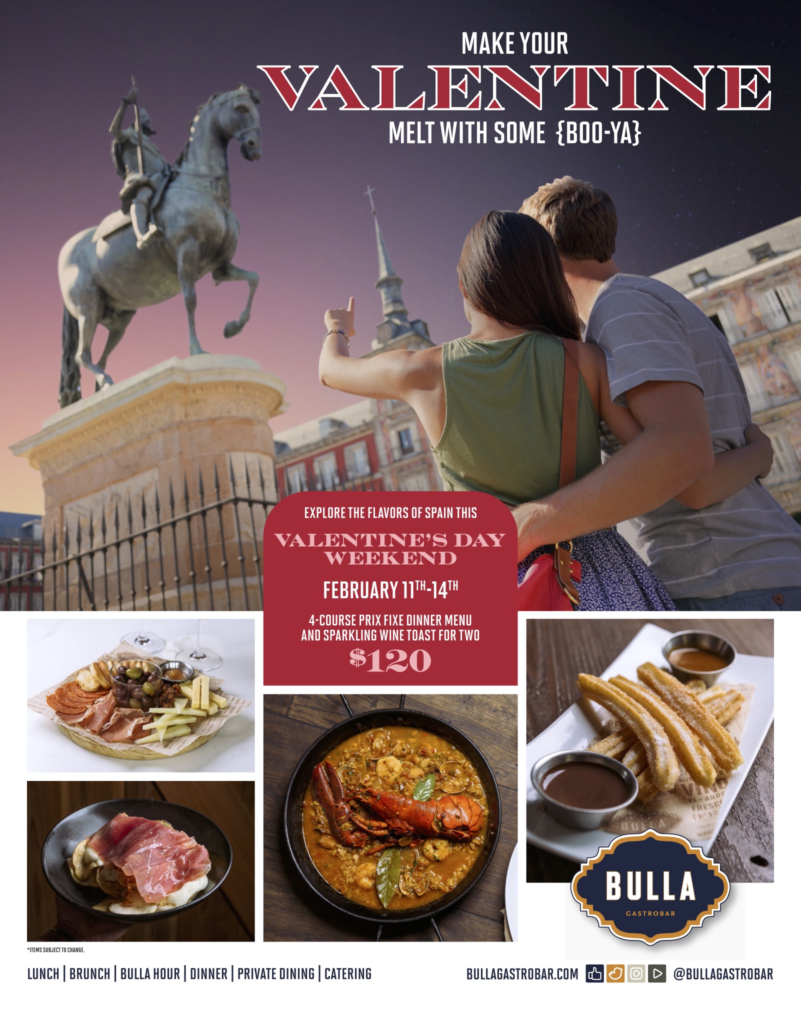 Celebrate love at Bulla Gastrobar Doral! 2/11/22 – The Soul Of Miami