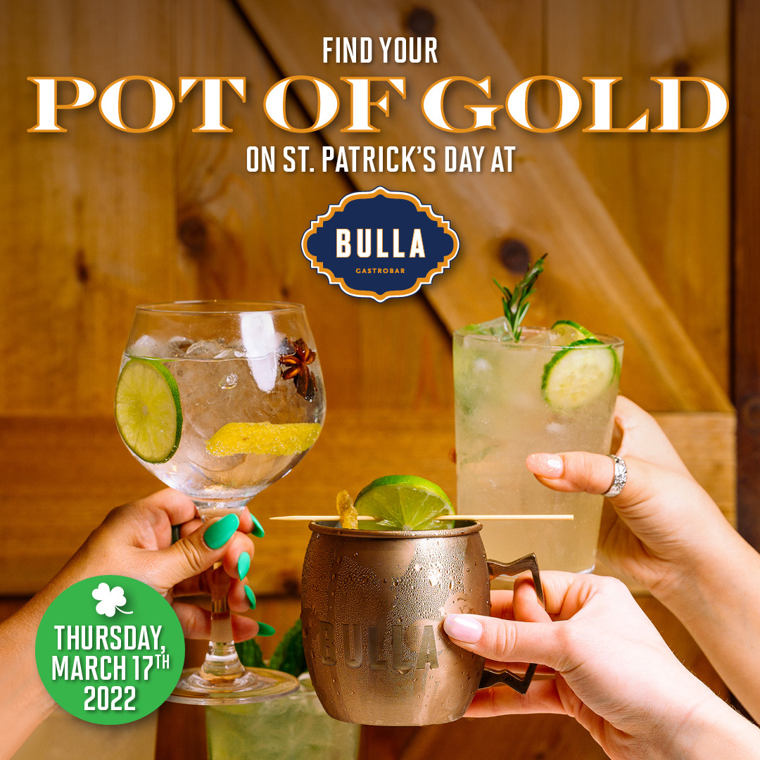Celebrate St. Patrick’s Day at Bulla Gastrobar – Doral 3/17/22 – The ...