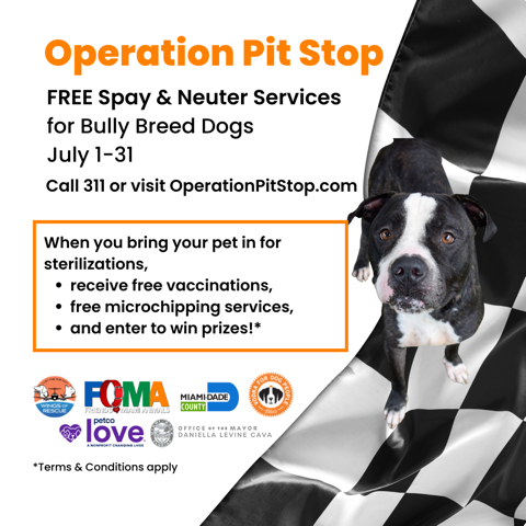 Operation Pit Stop 7/1/22 – 7/31/22 – The Soul Of Miami