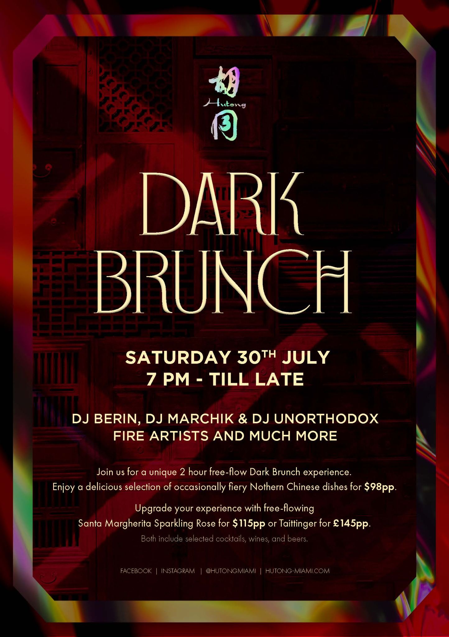 Dark Brunch Launch at Hutong Miami 7/30/22 – The Soul Of Miami