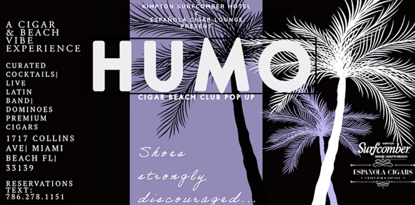 Humo Cigar Beach Club Pop-Up @ The Surfcomber Hotel Miami Beach ...