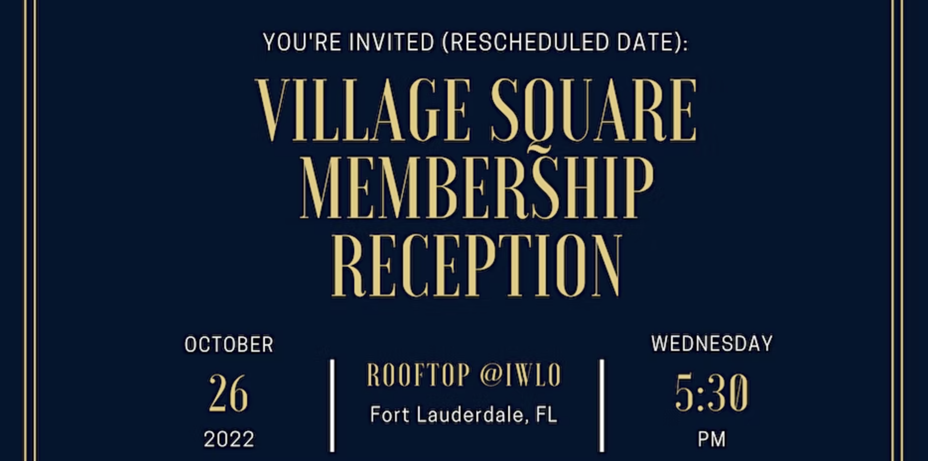 2022-2023 Village Square Membership Recruitment Reception 10/26/22 ...