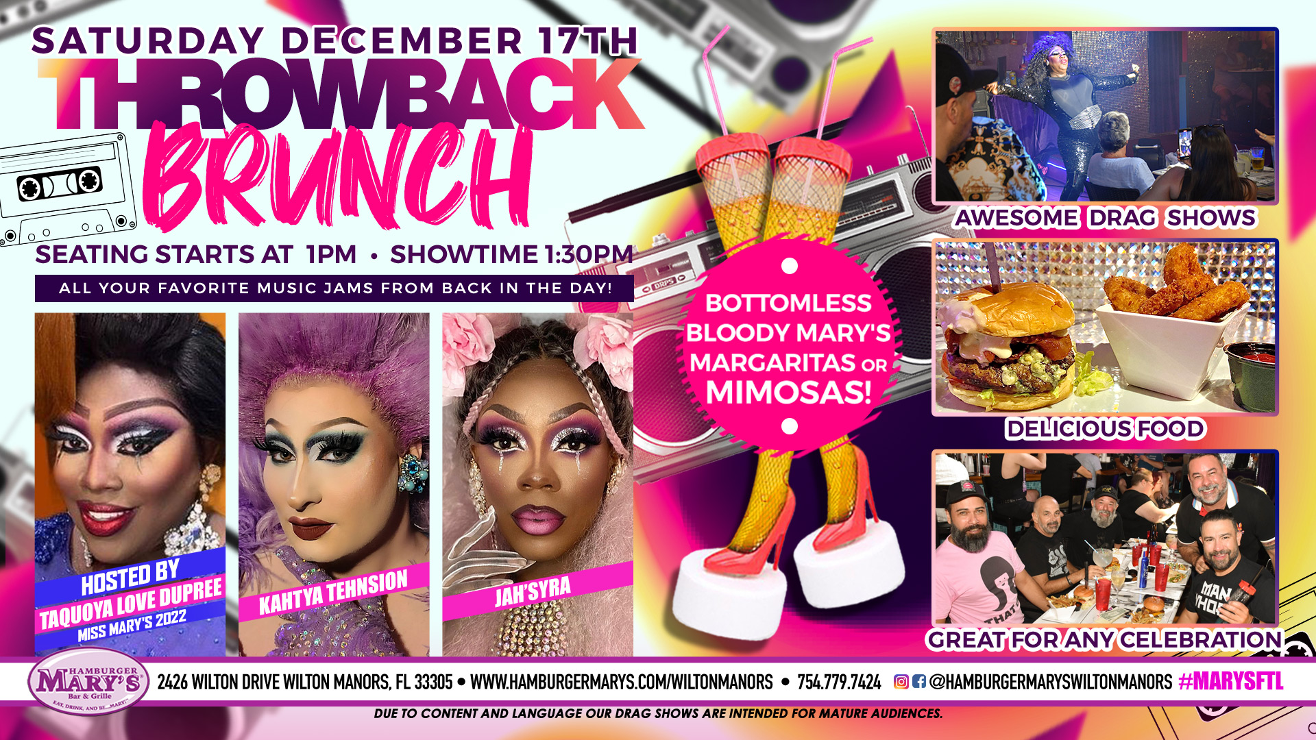 Throwback Drag Brunch 12/17/22 – The Soul Of Miami