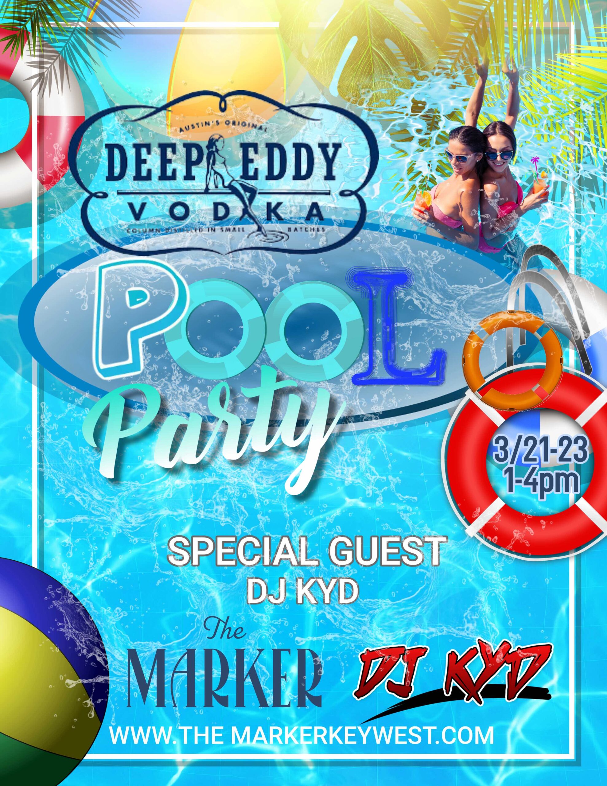 The Marker Key West X Deep Eddy Vodka Spring Break Pool Party 3/21/23 ...