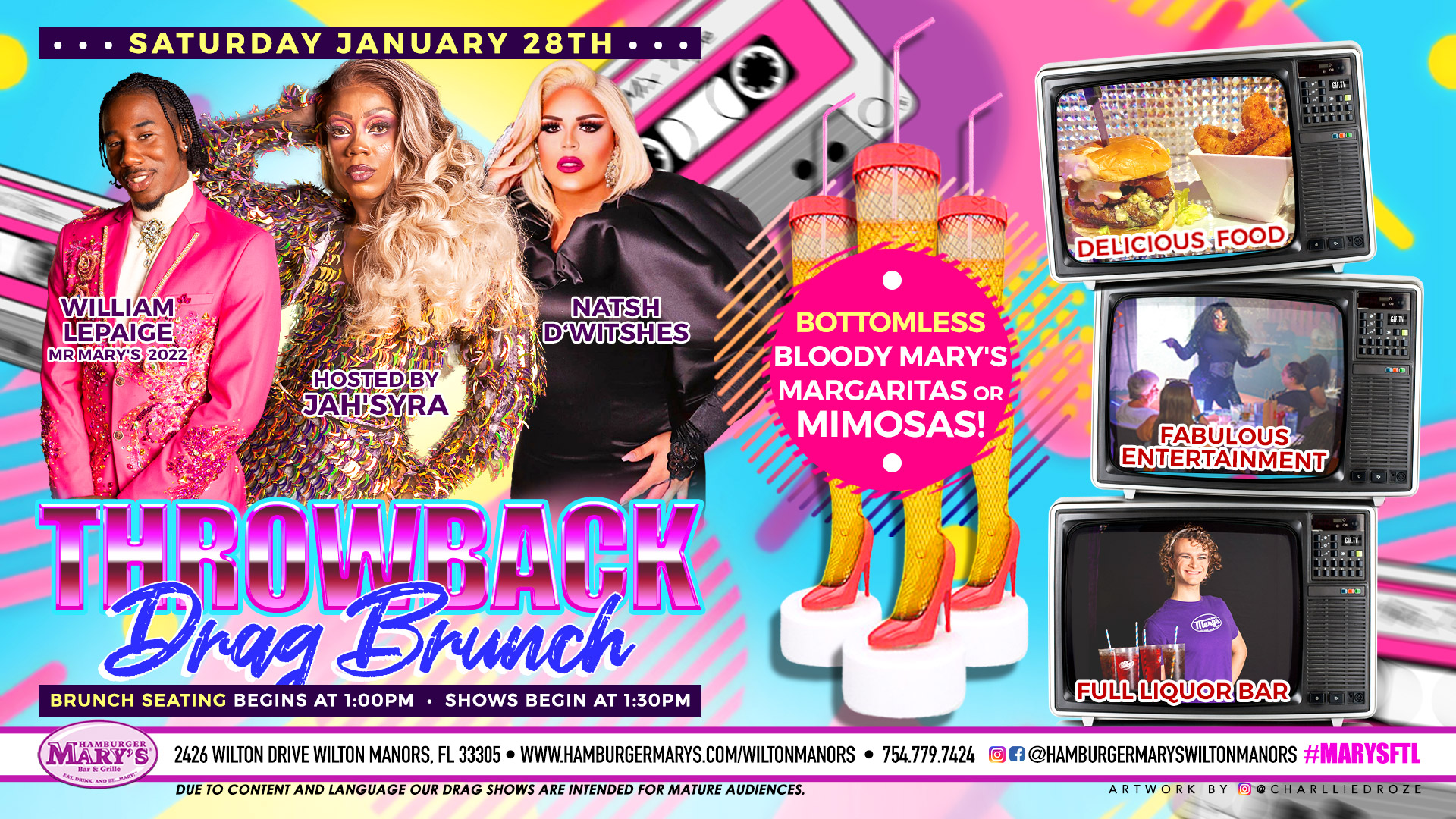 Throwback Drag Brunch 1/28/23 – The Soul Of Miami