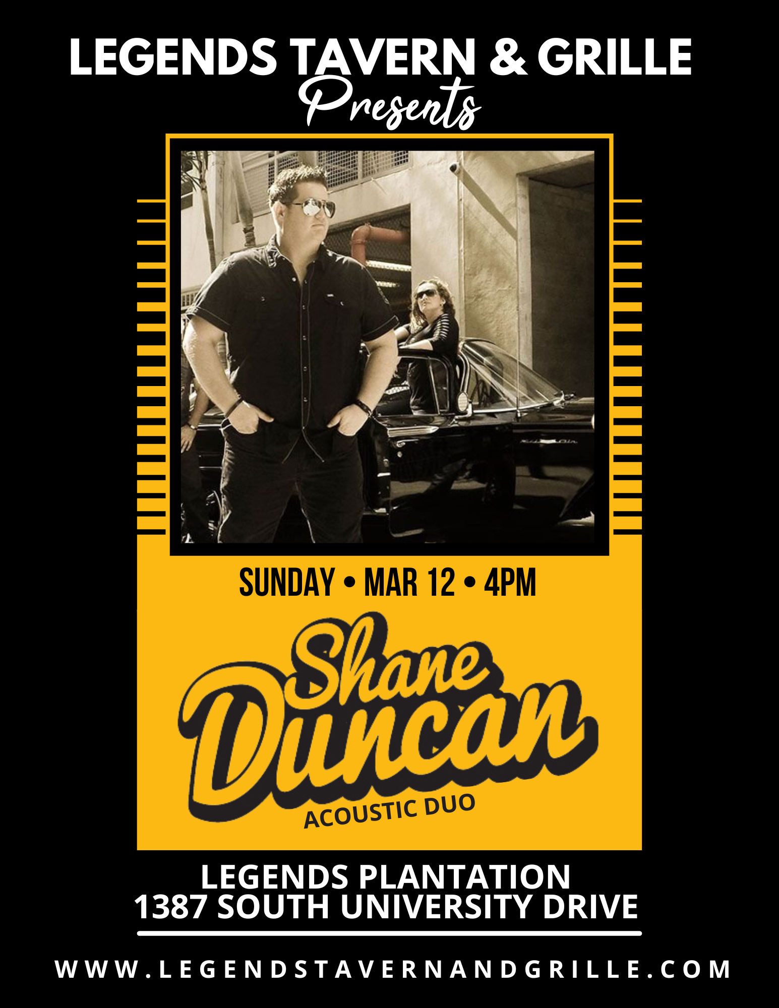 Shane Duncan Acoustic Duo Live Performance at Legends Tavern & Grille ...