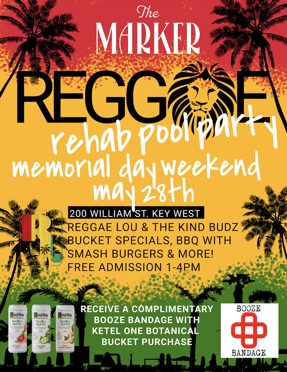 Reggae Rehab Memorial Day Pool Party at The Marker 5/28/23 – The Soul ...