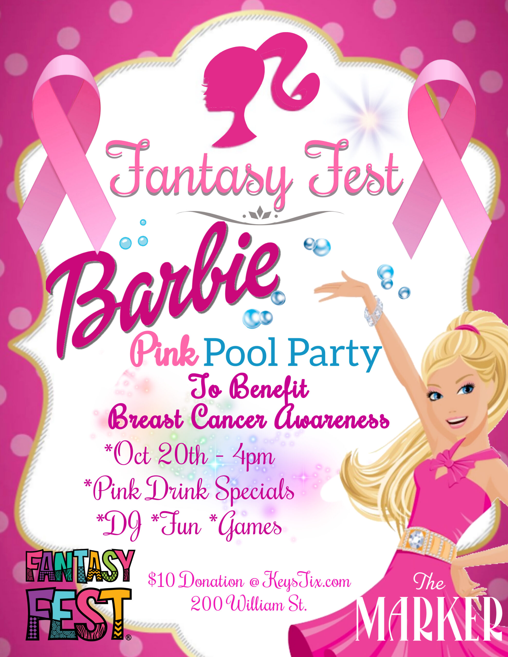 Barbie’s Pink Pool Party at The Marker Key West 10/20/23 – The Soul Of ...