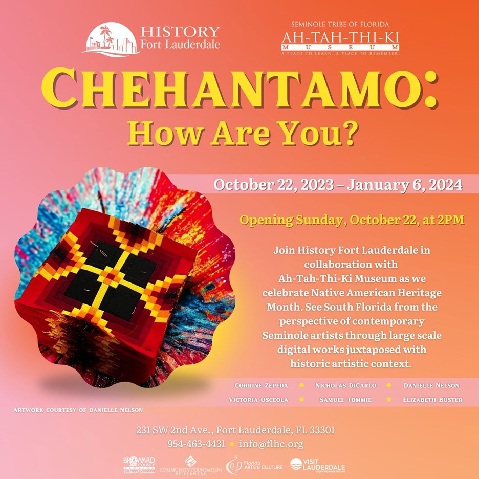 “Chehantamo: How Are You?” Seminole Fine Art Exhibit at History Fort ...