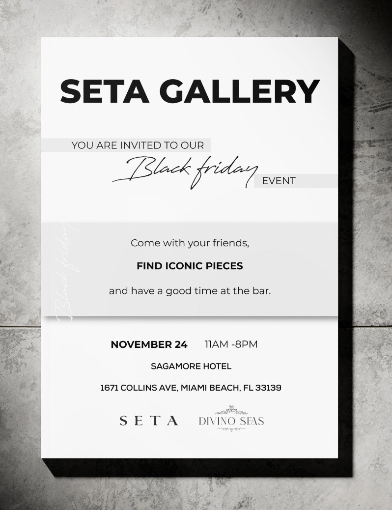 Join SETA and DIVINO SEAS for Their Iconic Black Friday Event at ...