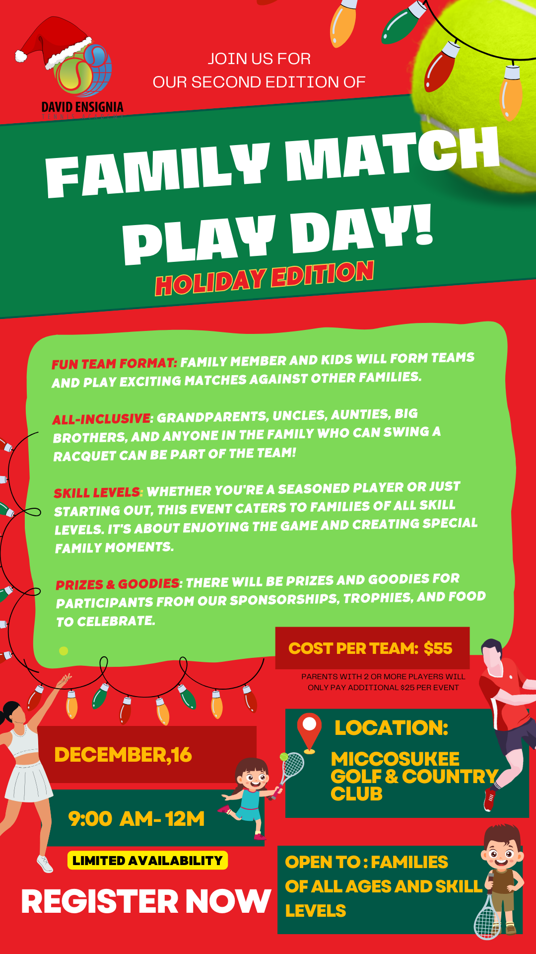 Family Match Play Day Holiday Edition 12/16/23 – The Soul Of Miami