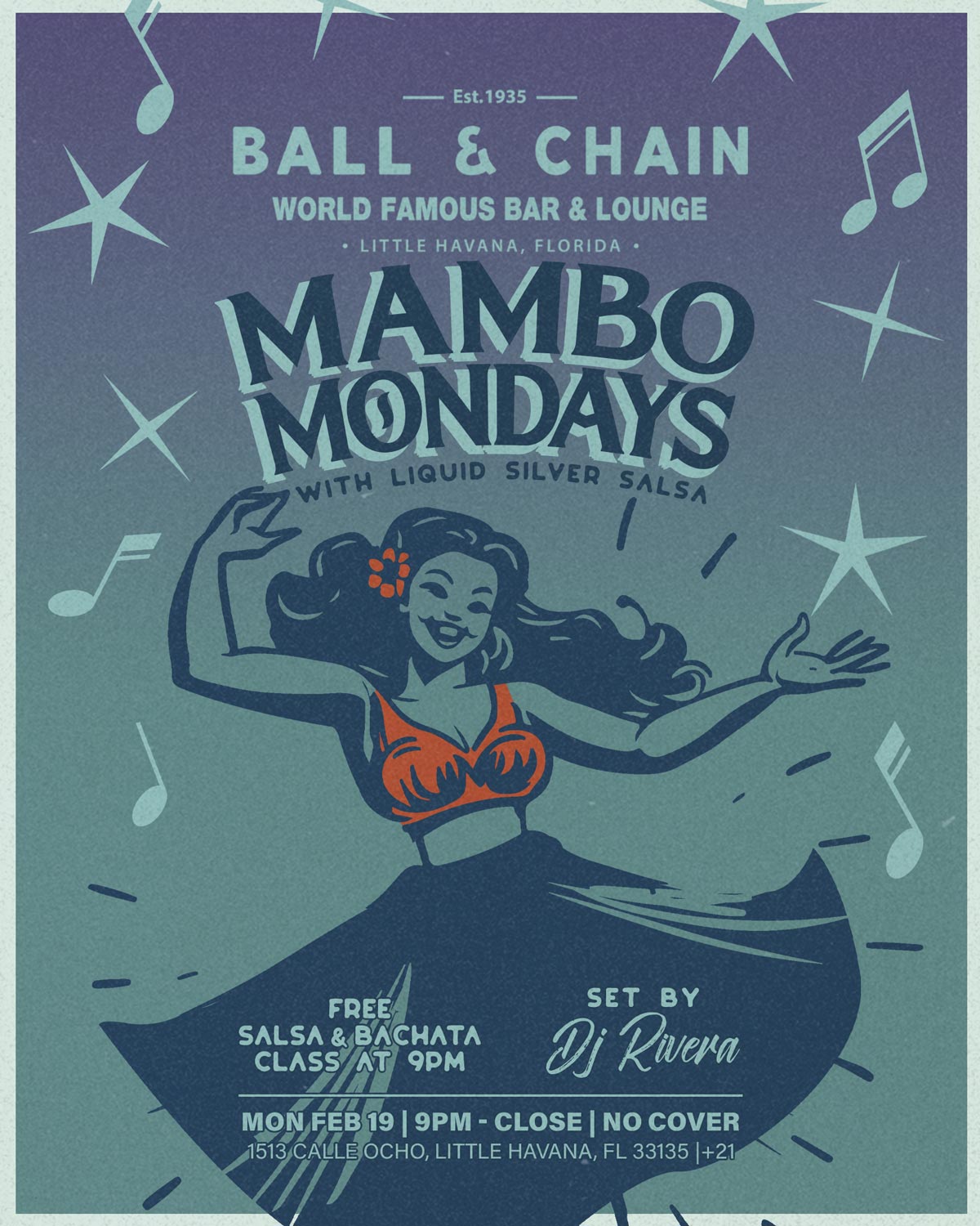 Mambo Monday at Ball & Chain 2/19/24 – The Soul Of Miami