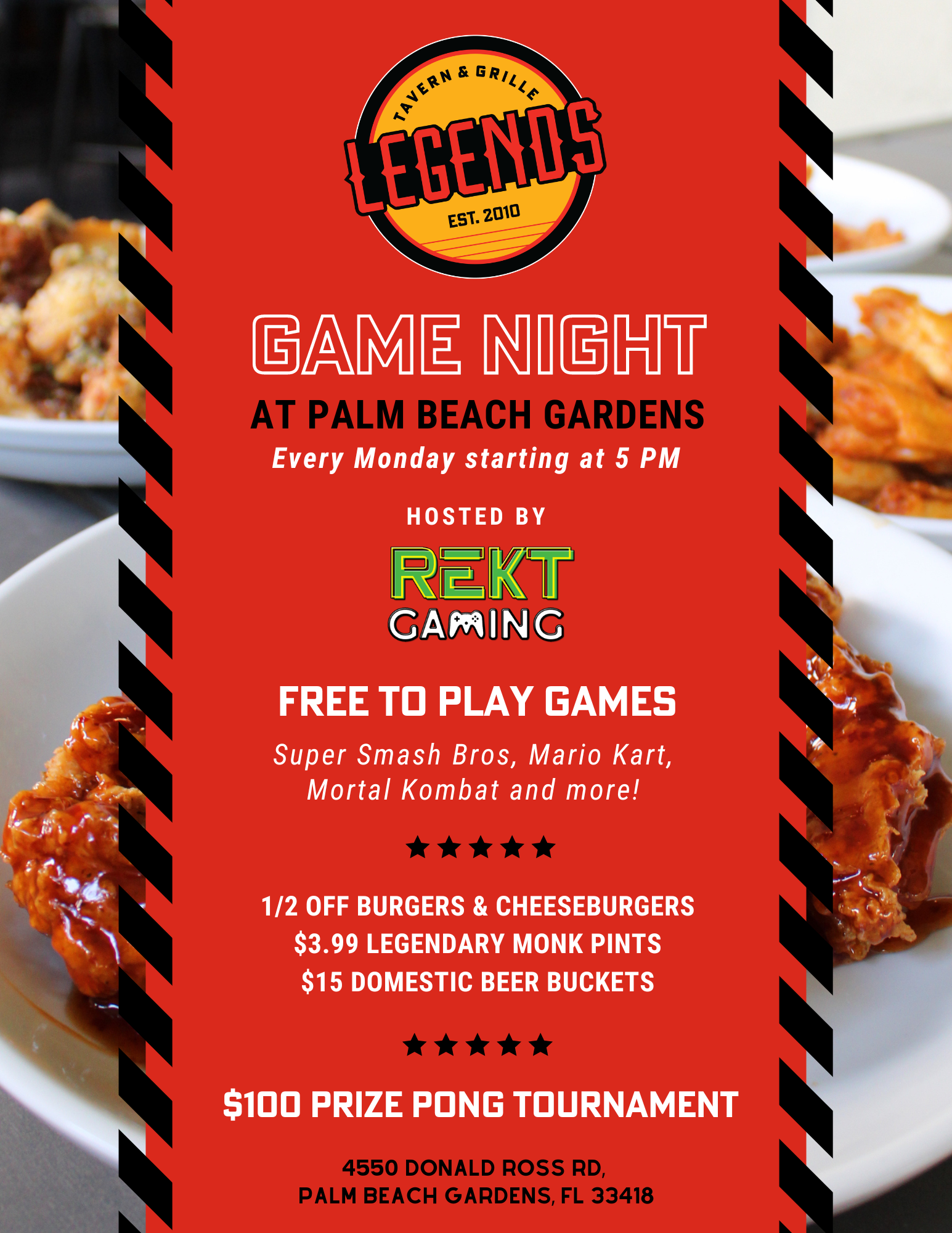 Game Night at Legends Tavern & Grille Palm Beach Gardens 2/19/24 – The ...