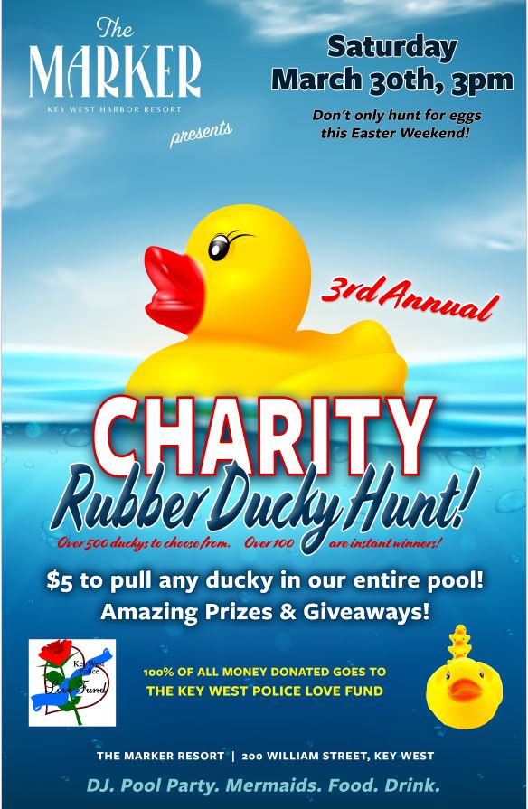 Charity Rubber Ducky Hunt at The Marker 3/30/24 – The Soul Of Miami