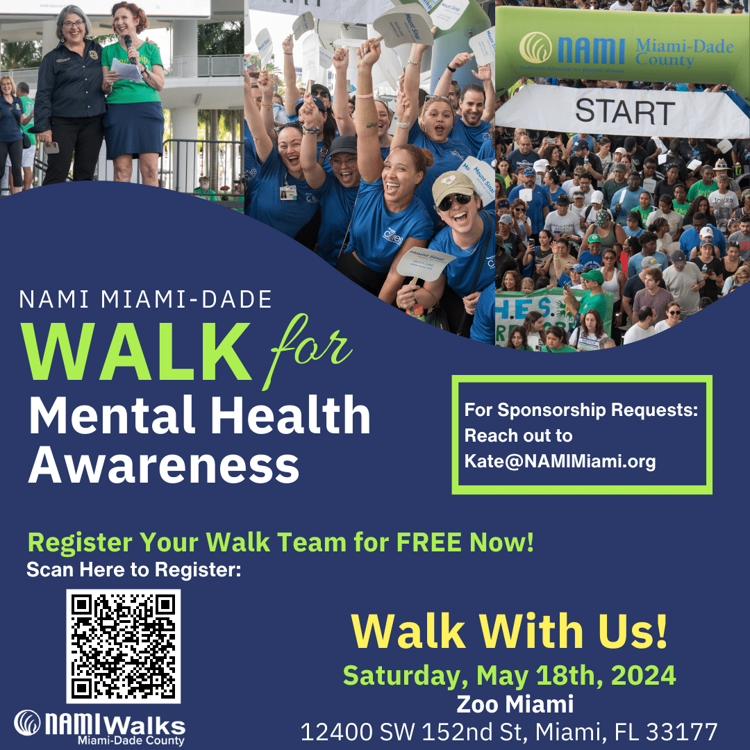 NAMI Miami-Dade Presents the 2024 Walk for Mental Health Awareness 5/18 ...