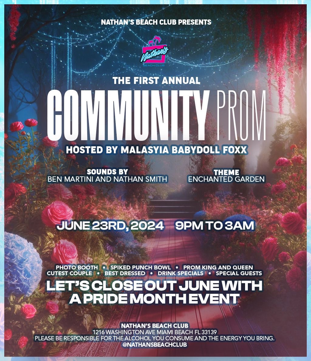 First Annual Community Prom at Nathan’s Beach Club 6/23/24 – The Soul ...