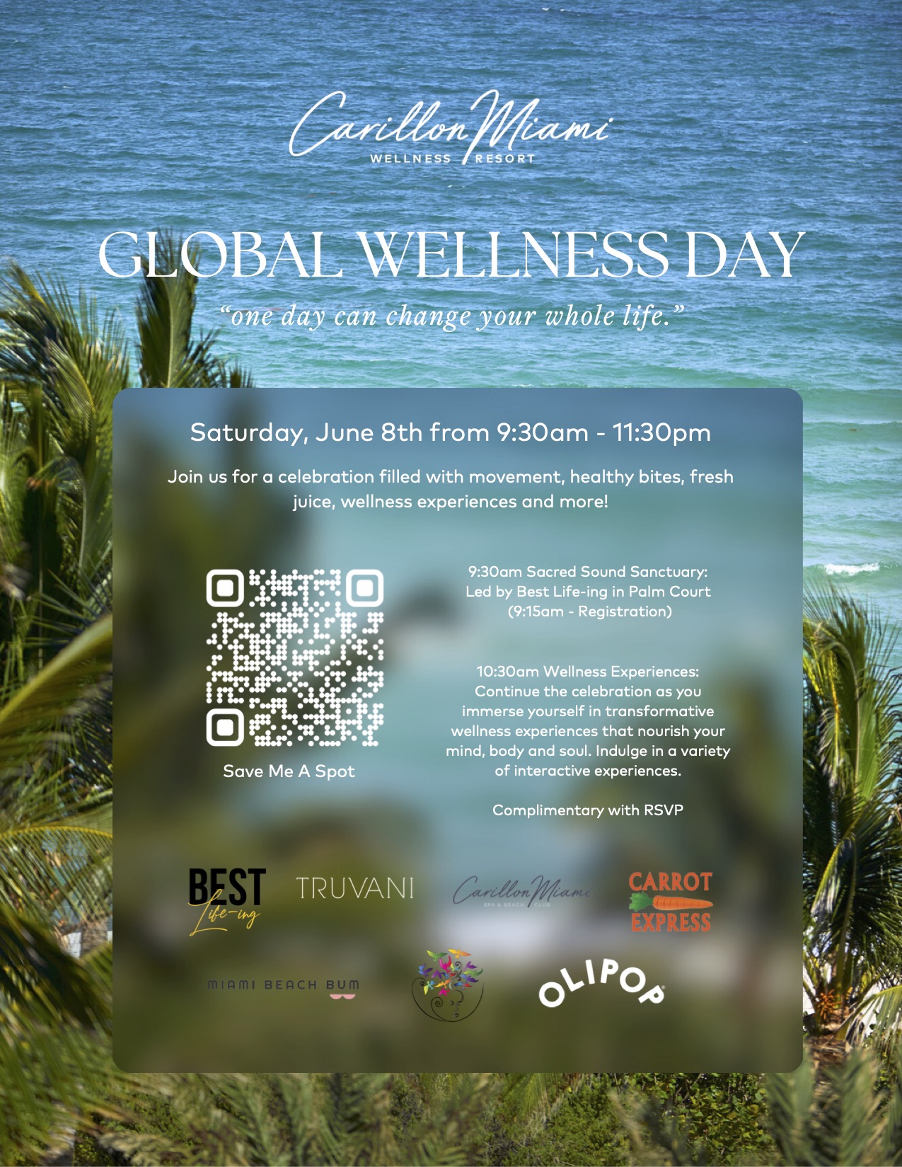 Carillon Miami Wellness Resort’s Global Wellness Day Event 6/8/24 – The ...