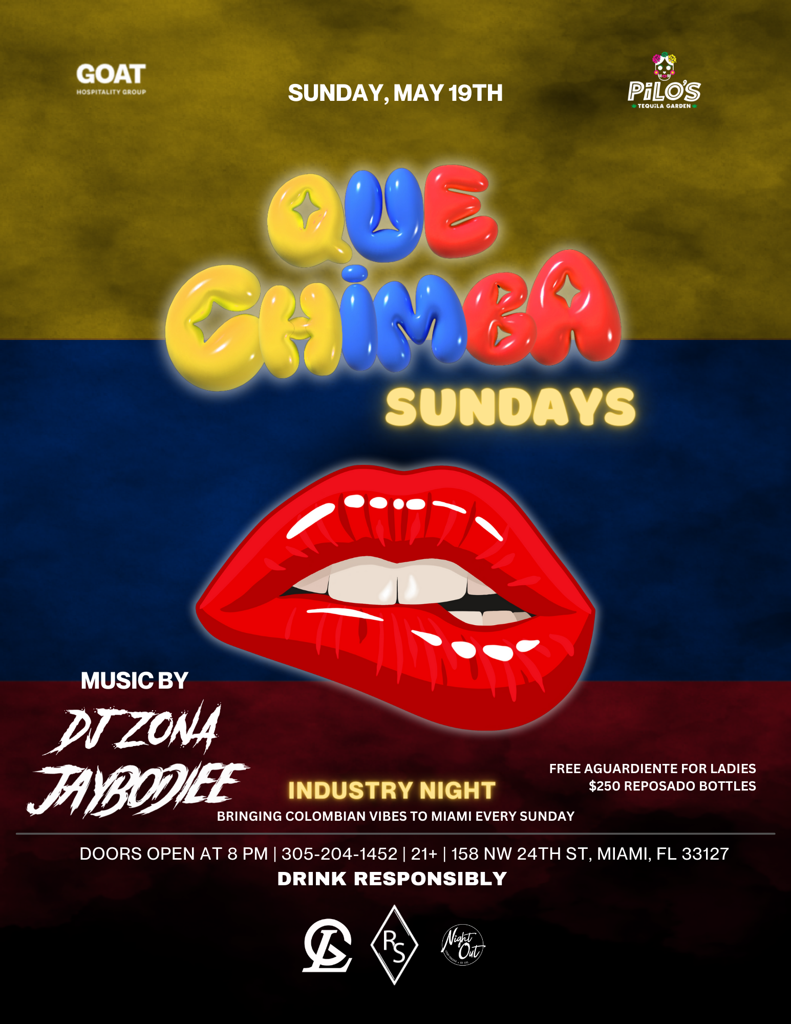 Que Chimba at Pilo’s Tequila Garden 5/19/24 – The Soul Of Miami