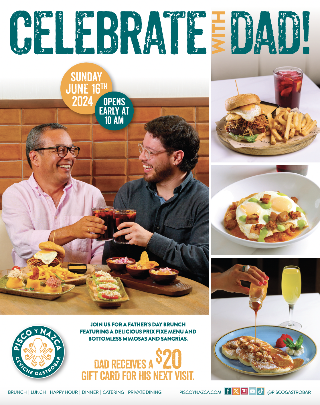 Father’s Day at Pisco Y Nazca 6/16/24 – The Soul Of Miami