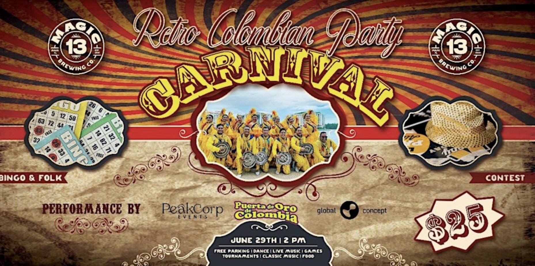 RetroFunFest at Magic 13 Brewing Co. 6/29/24 – The Soul Of Miami