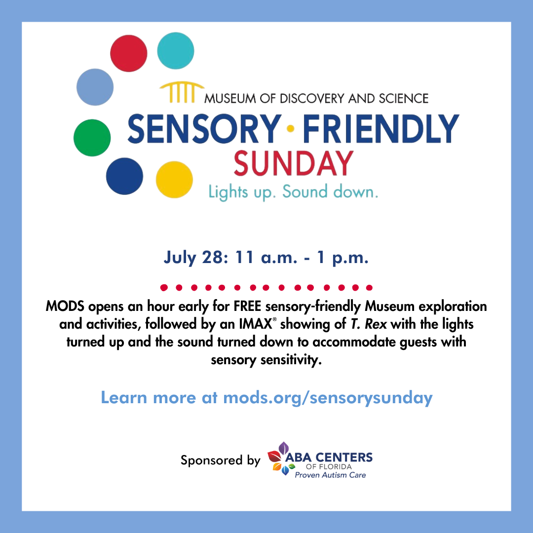 Sensory-Friendly Sundays at Museum of Discovery and Science 7/28/24 ...