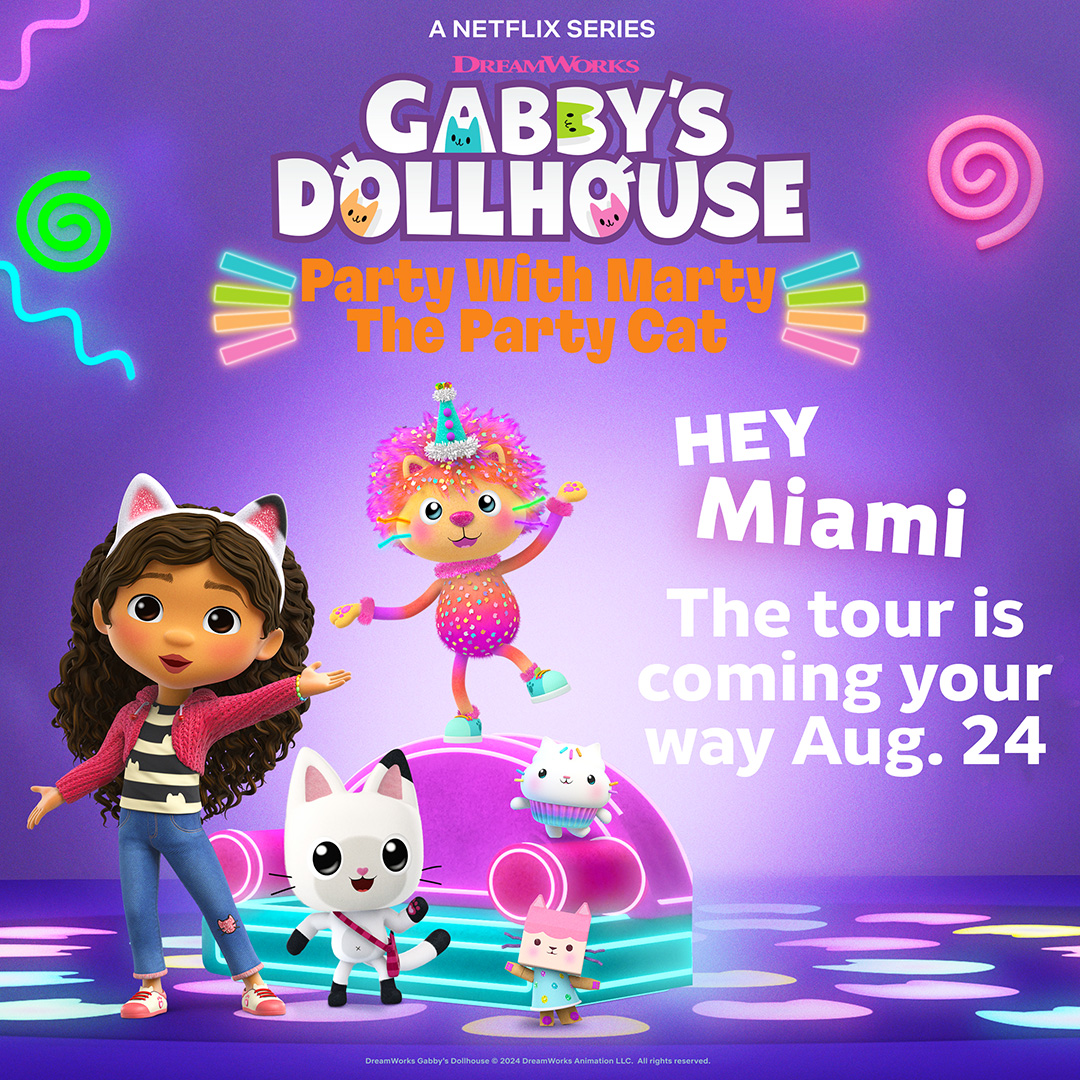 Gabby’s Dollhouse “Party with Marty the Party Cat” Tour 8/25/24 – The ...