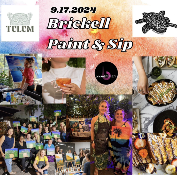 Abstract Paint & Sip Party with Cassandra Clark Art and W Miami’s TULUM ...