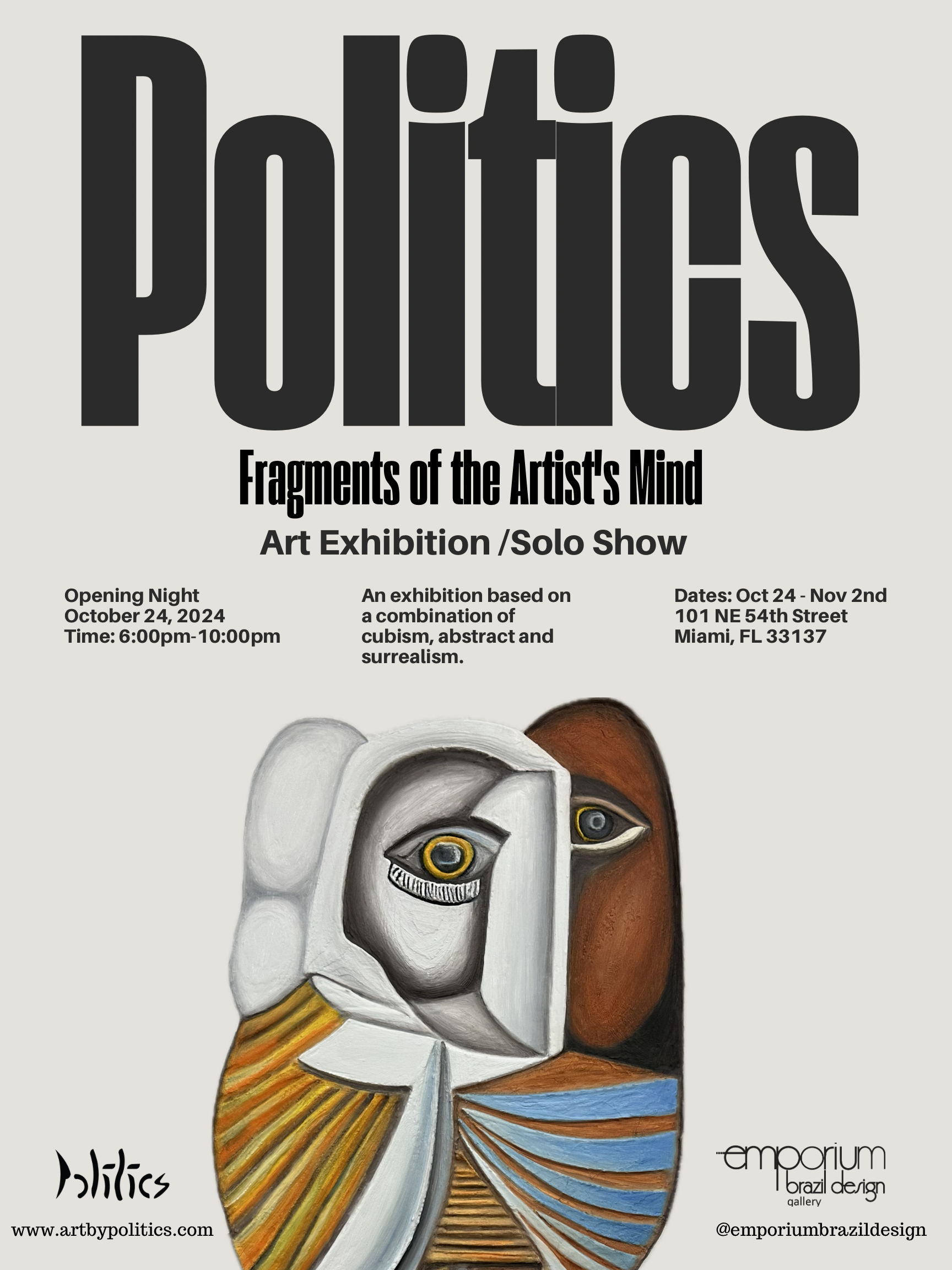 Fine Art Exhibition Fragments of the Artist’s Mind by Politics 10/24/24 ...