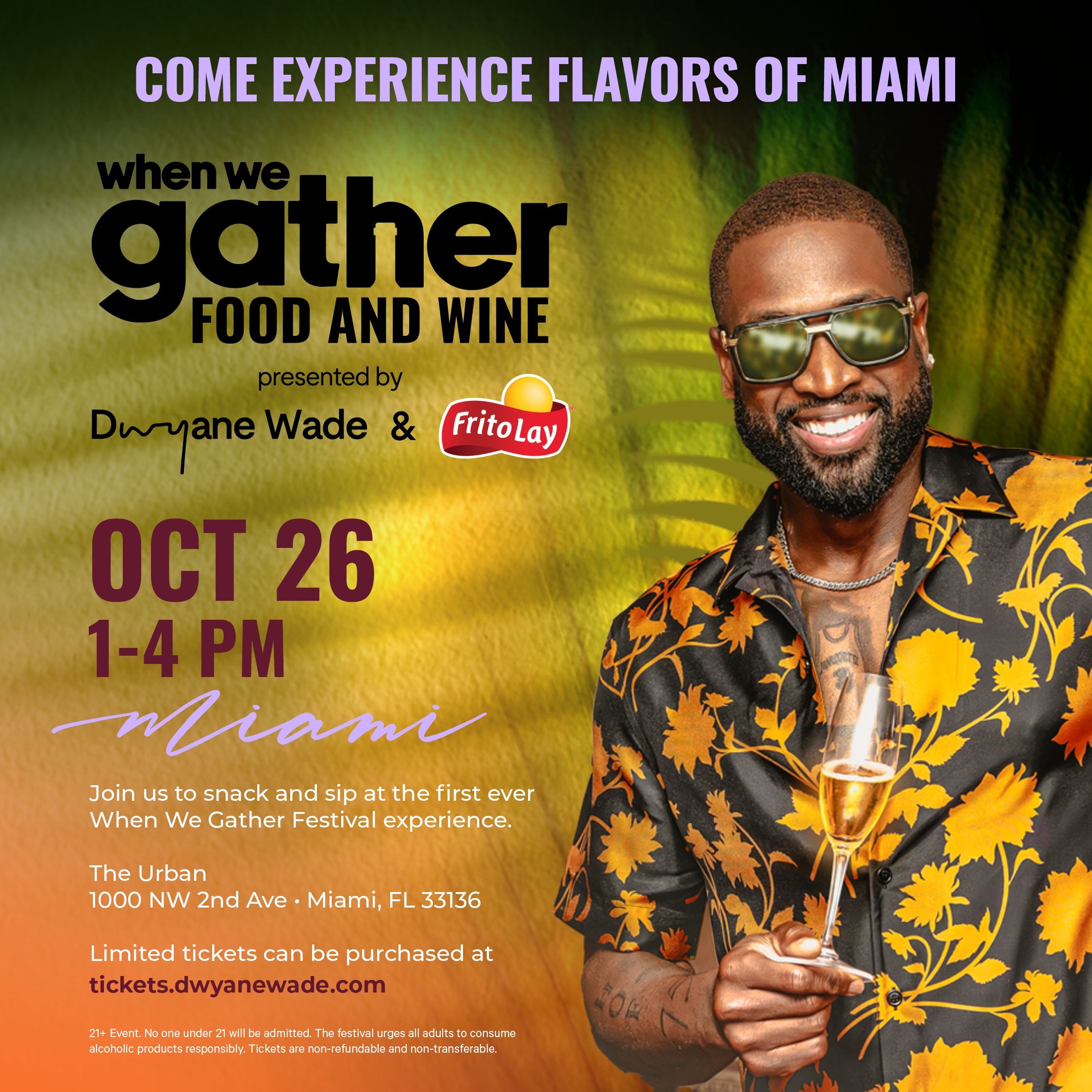 When We Gather Food & Wine presented by Dwyane Wade & Frito-Lay 10/26 ...