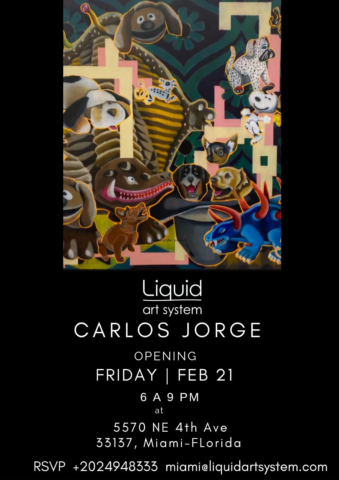 An Exclusive Evening with Carlos Jorge at Liquid Art System Miami 2/21 ...