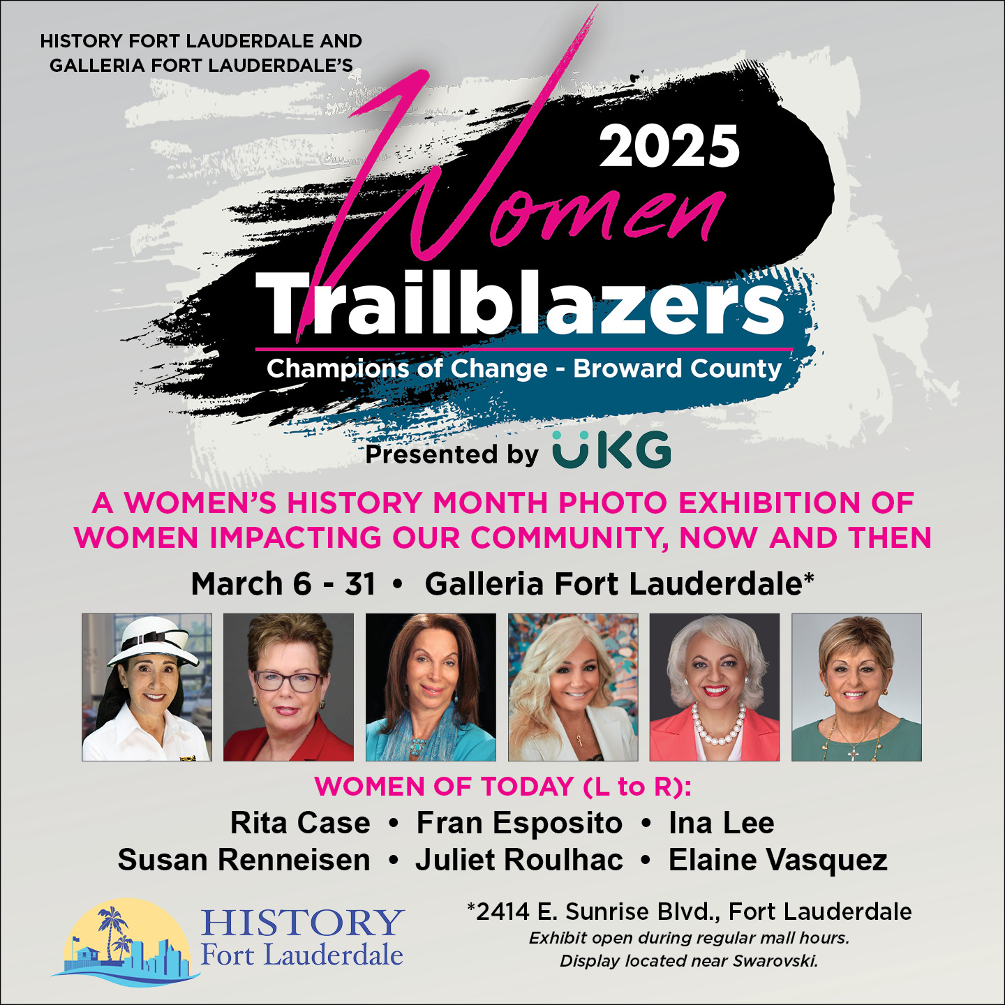 History Fort Lauderdale’s “Women Trailblazers: Champions of Change ...