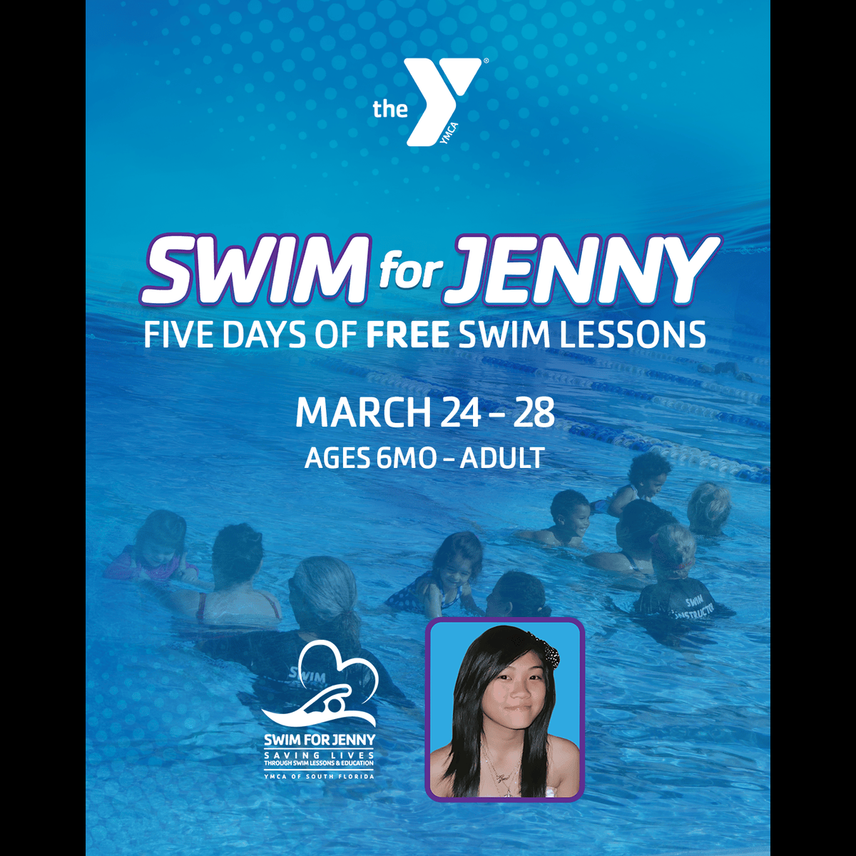 YMCA of South Florida’s “Swim for Jenny” Week 2025 3/24/25, 3/25/25, 3 ...