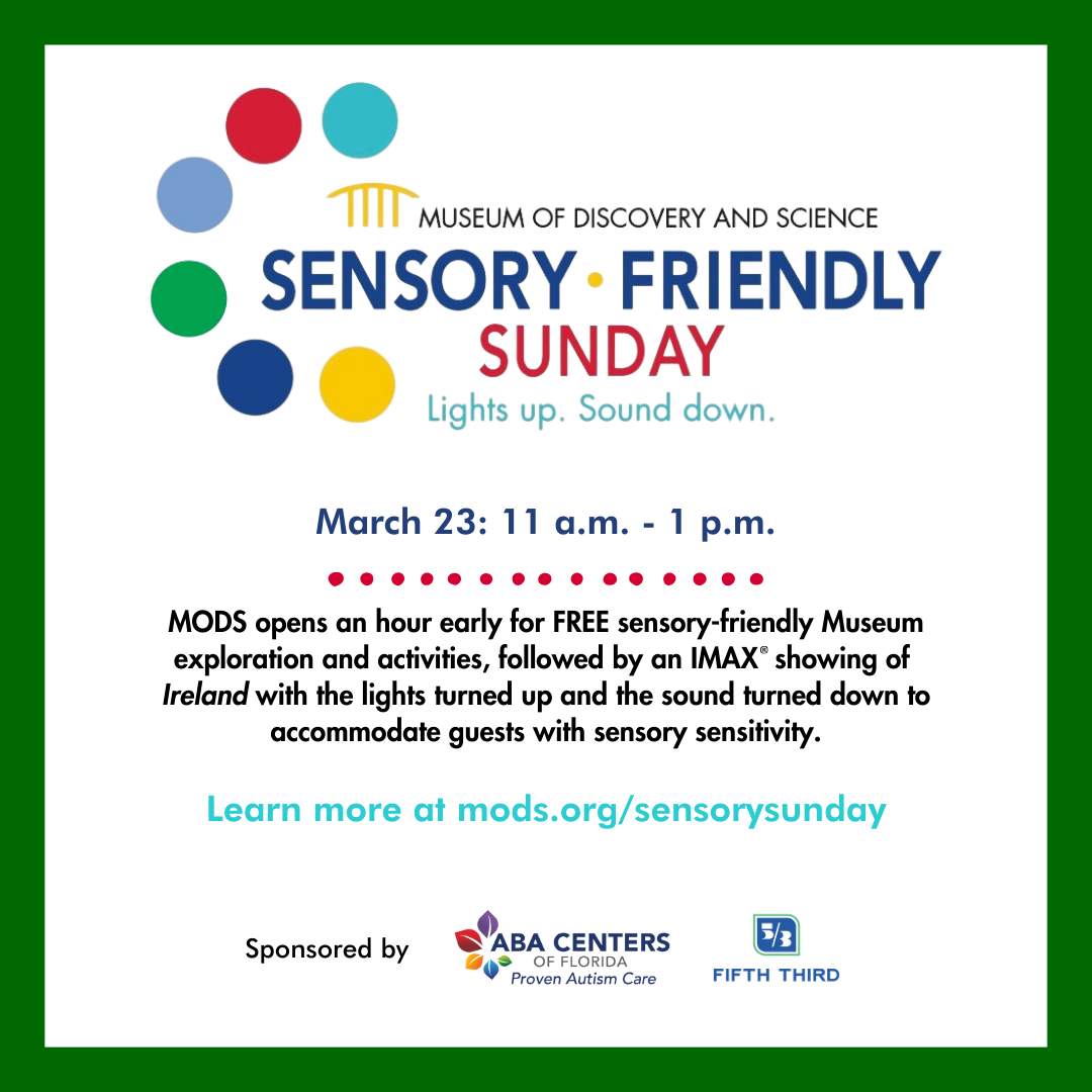 Sensory-Friendly Sundays at Museum of Discovery and Science 3/23/25 ...