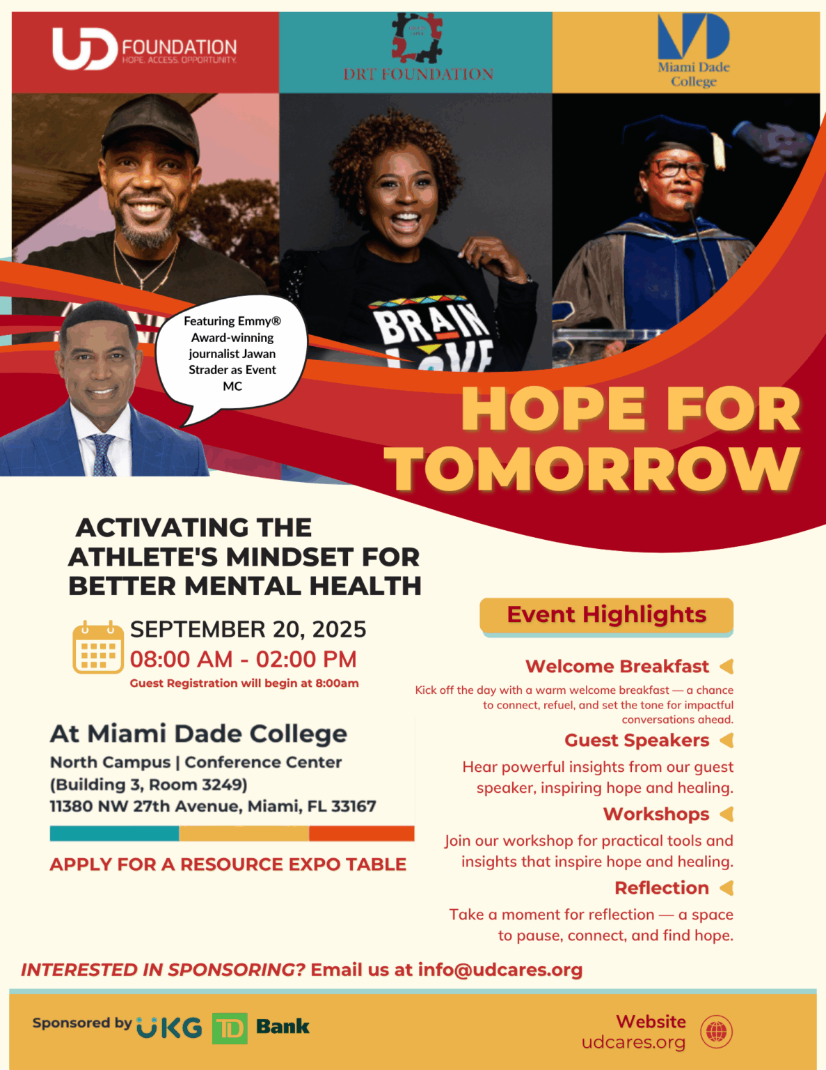 Udonis Haslem Foundation and DRT Brain Love Foundation Present Hope for ...